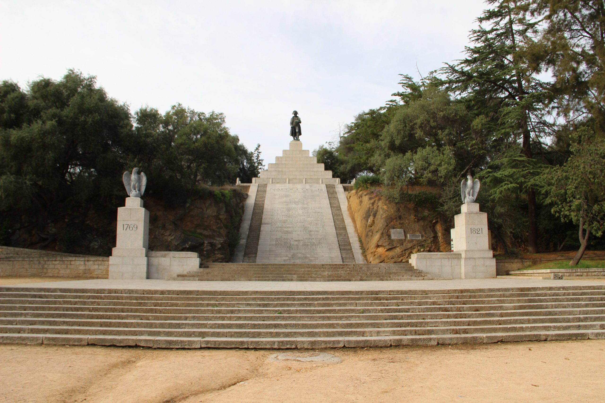 Piazza D’Austerlitz, Ajaccio (2026): Napoleon monument, grotto, and sea ...